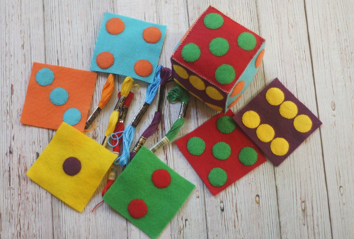 Soft Dice/felt Cube/dice/d6 Plush Game Dice - Etsy