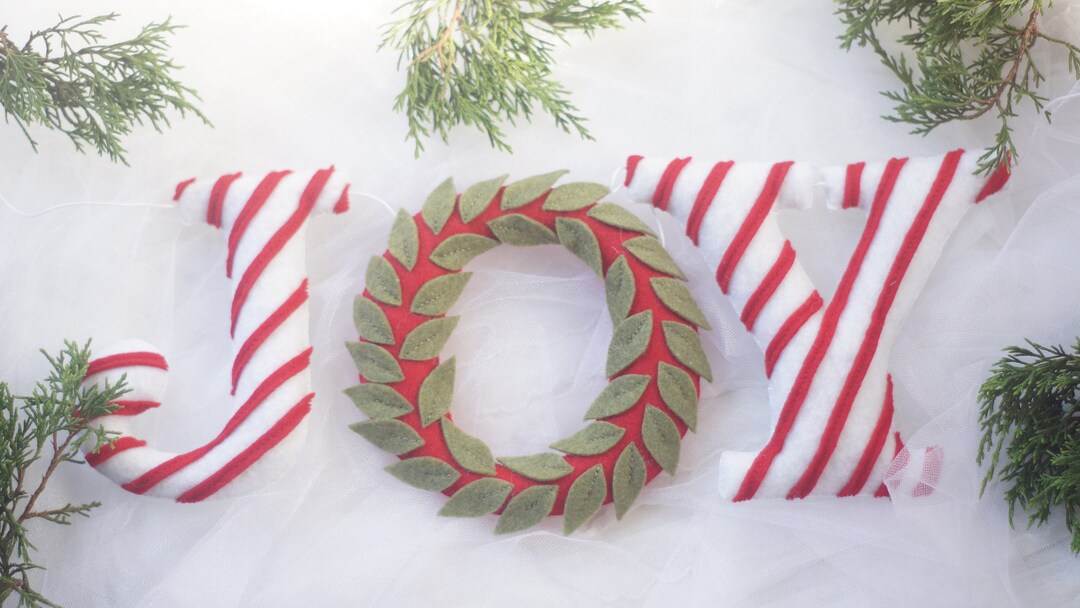 Christmas Joy Garland/christmas Banner - Etsy