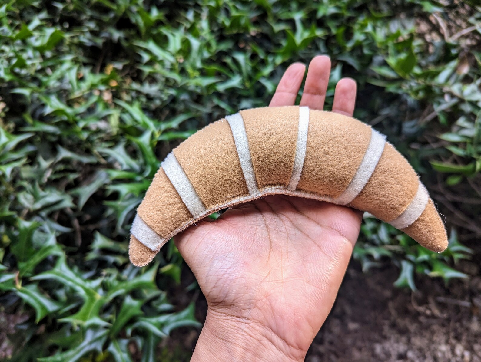 Handmade Felt Croissant | Kids Pretend Play Food - Etsy