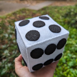 Handmade Felt Soft Dice in Red Green White Orange Yellow Blue Pink ...