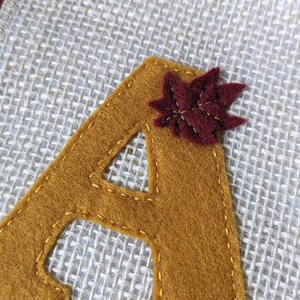 Handmade Burlap and Felt Fall Banner | Rustic Farmhouse Decor | Autumn ...