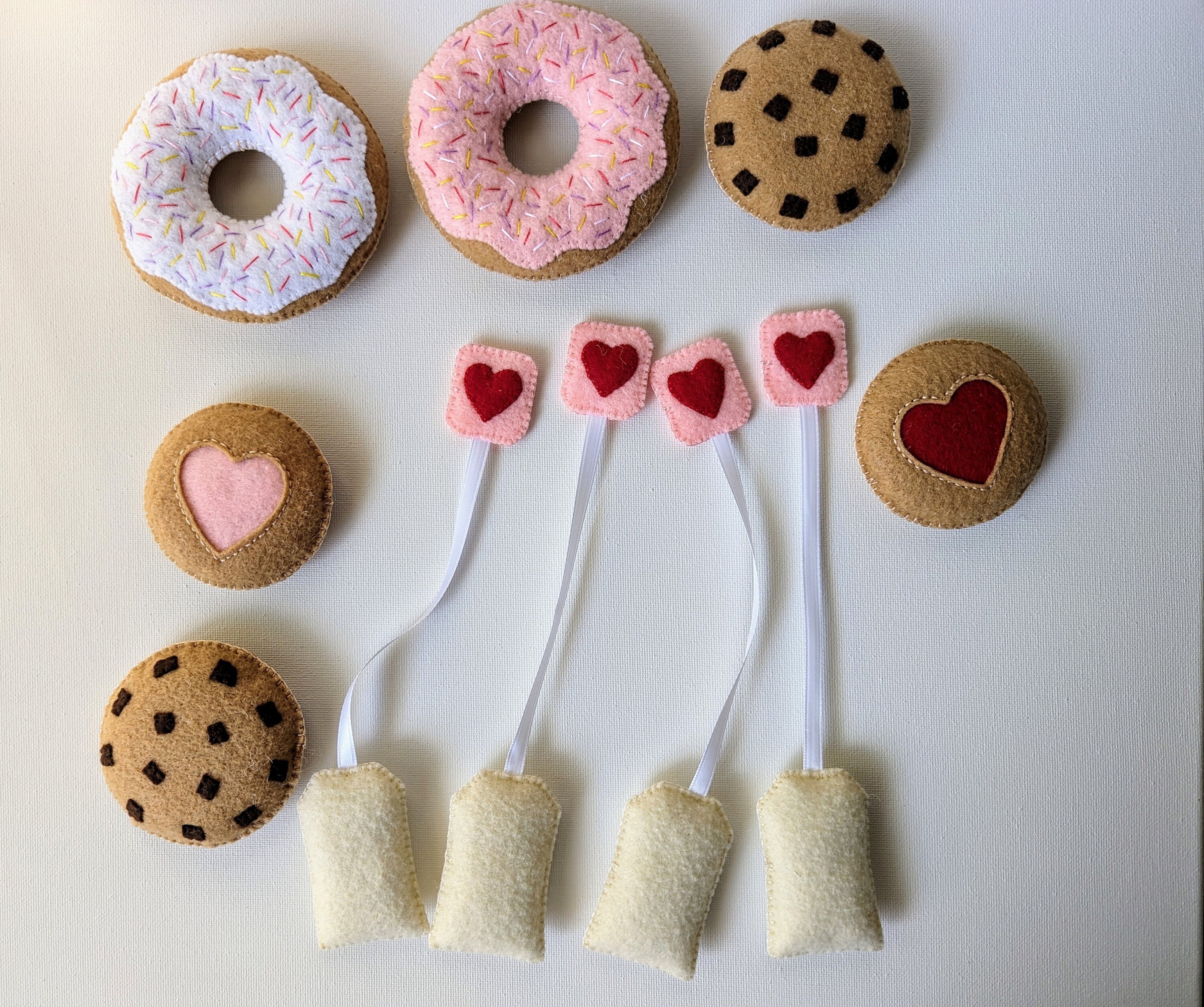 Felt Tea Party/felt Play Food/felt Party Food - Etsy