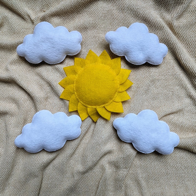 Felt Sun - Etsy