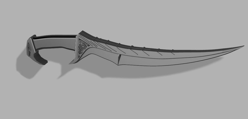 The Elder Scrolls V Skyrim Blade of Woe Dark Brotherhood STL File 3D ...