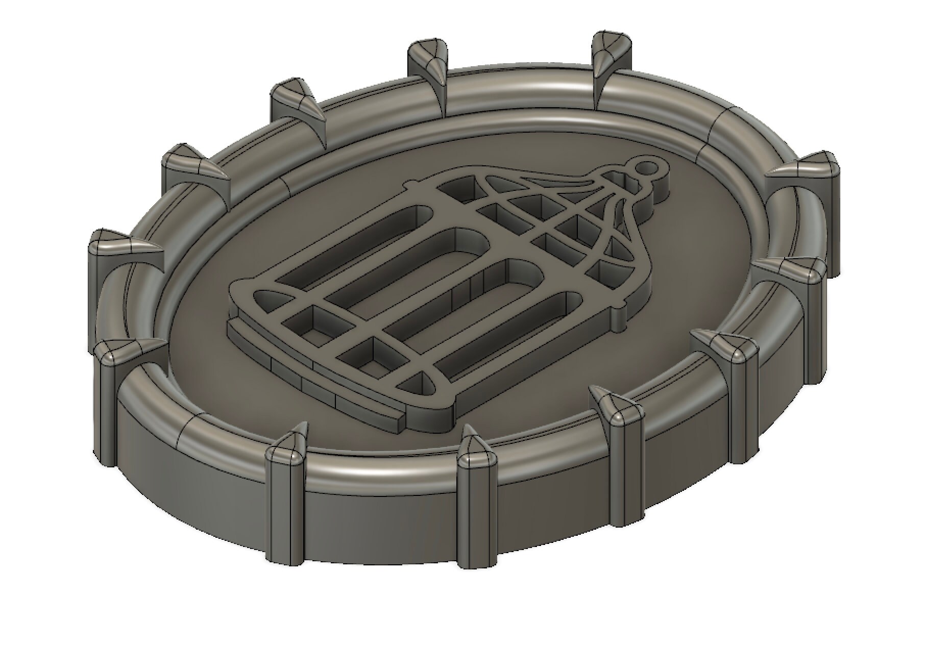 Bioshock Infinite Elizabeth Comstock Brooch Necklace 3D Print STL File ...