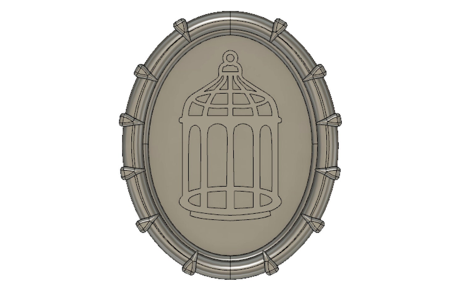 Bioshock Infinite Elizabeth Comstock Brooch Necklace 3D Print STL File ...