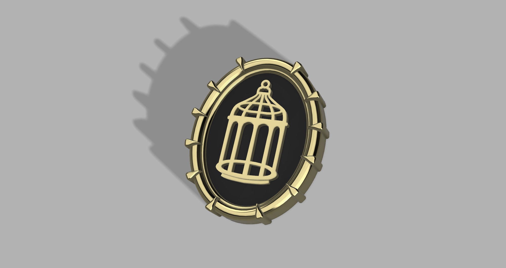 Bioshock Infinite Elizabeth Comstock Brooch Necklace 3D Print STL File ...