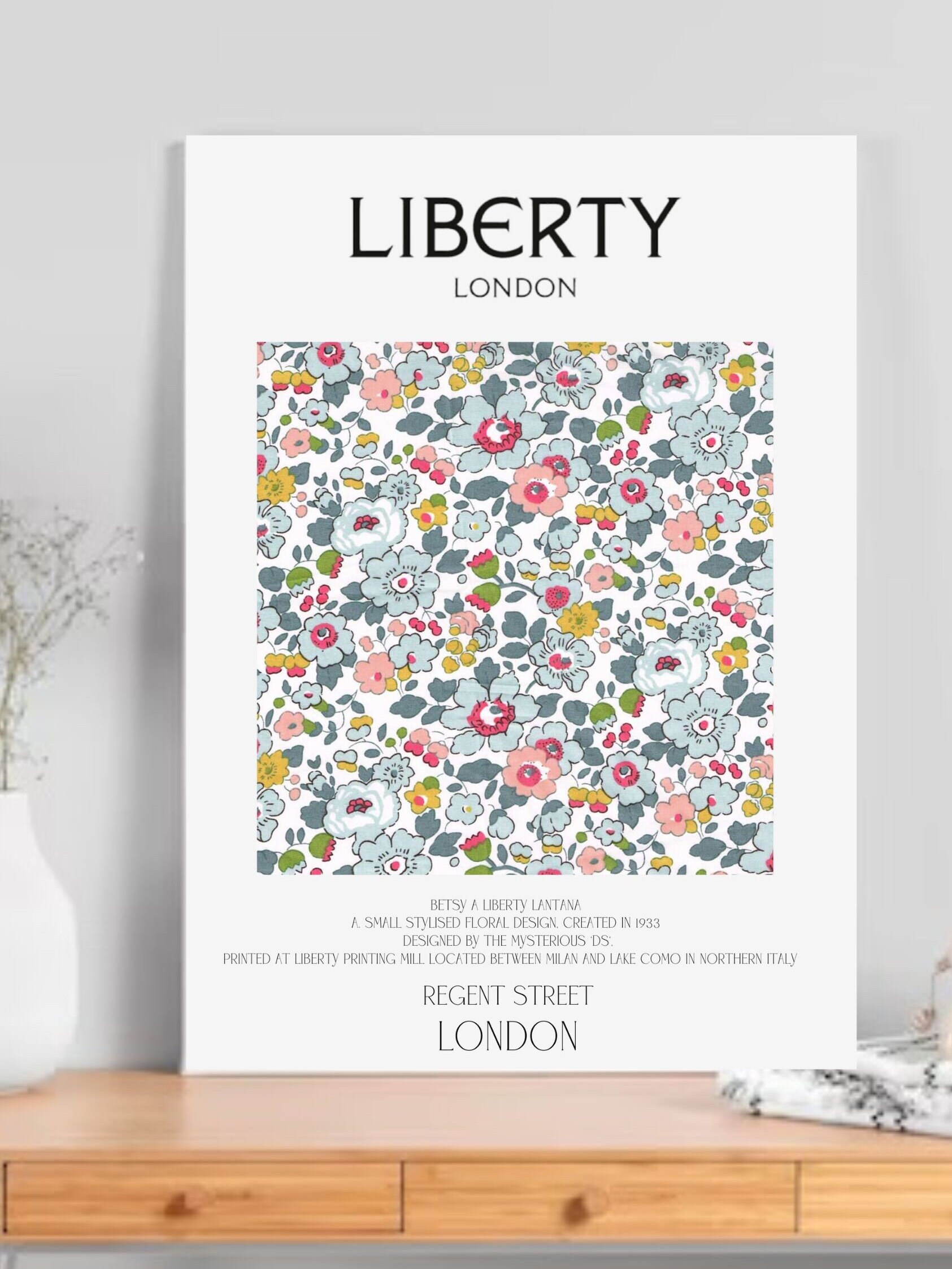 Liberty Art Print Betsy A Poster Print Liberty Wall Art - Etsy UK
