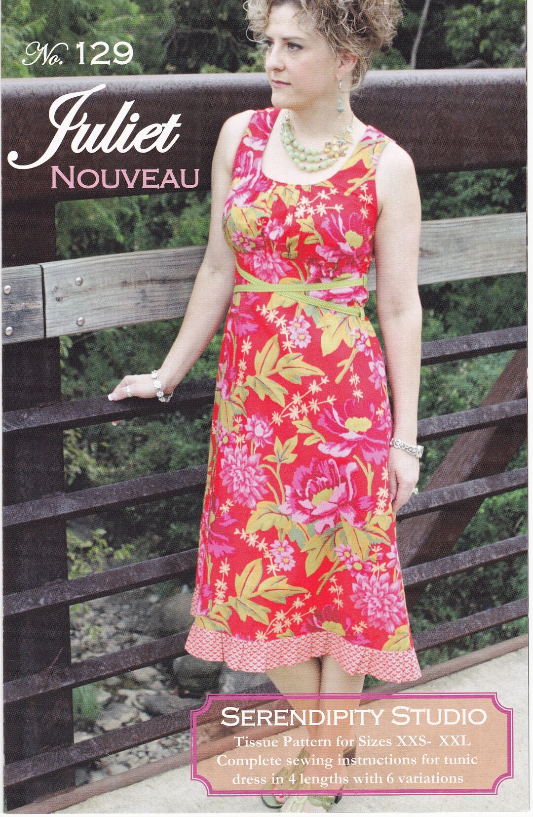 The Juliet Nouveau Dress Sewing Pattern - Etsy
