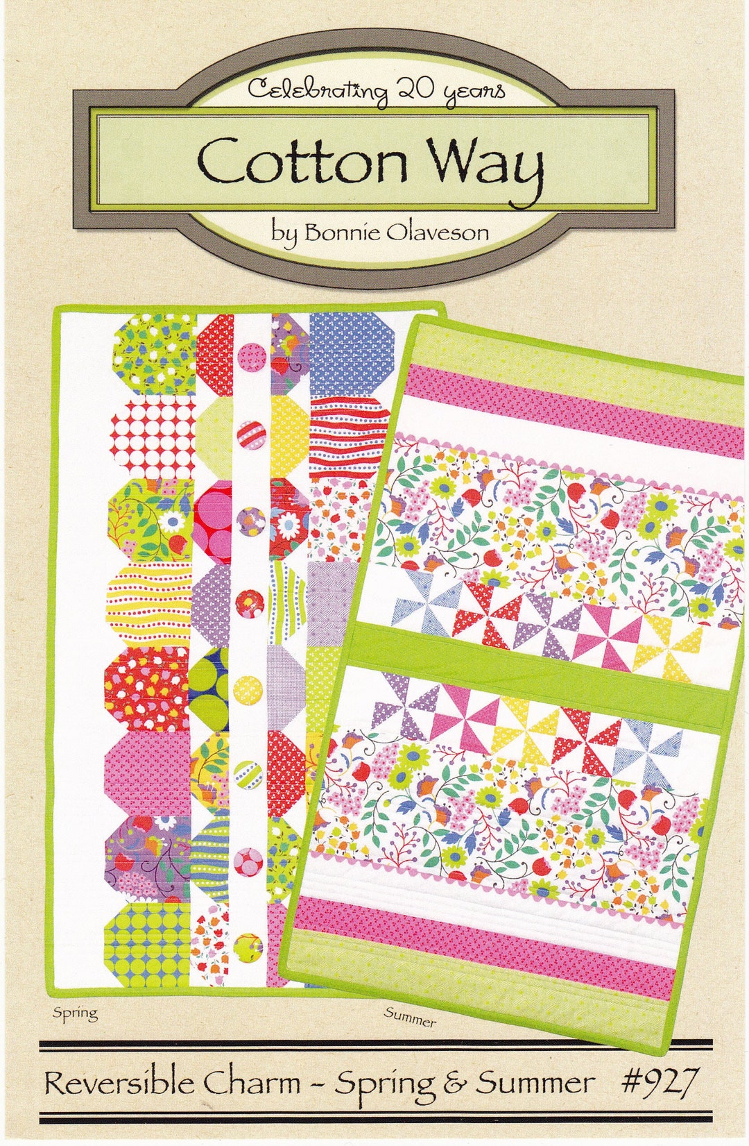 Spring & Summer Reversible Table Runner Quilting Pattern - Etsy