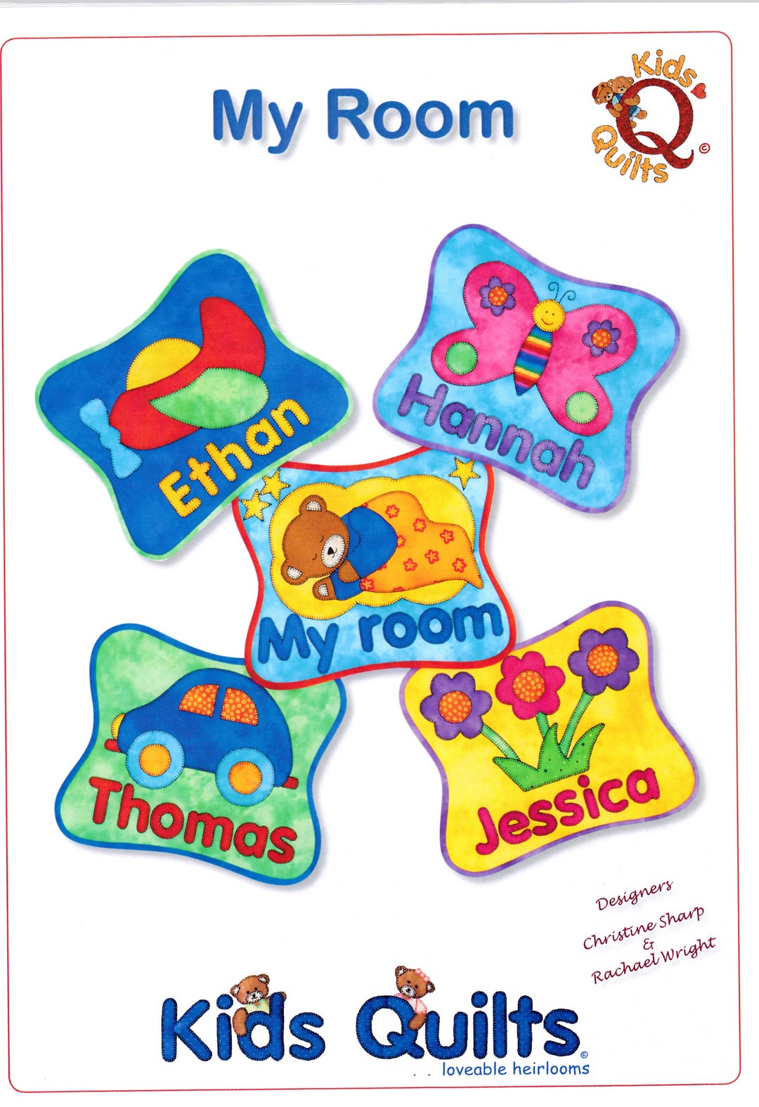 My Room Kids Applique' Quilt Pattern - Etsy