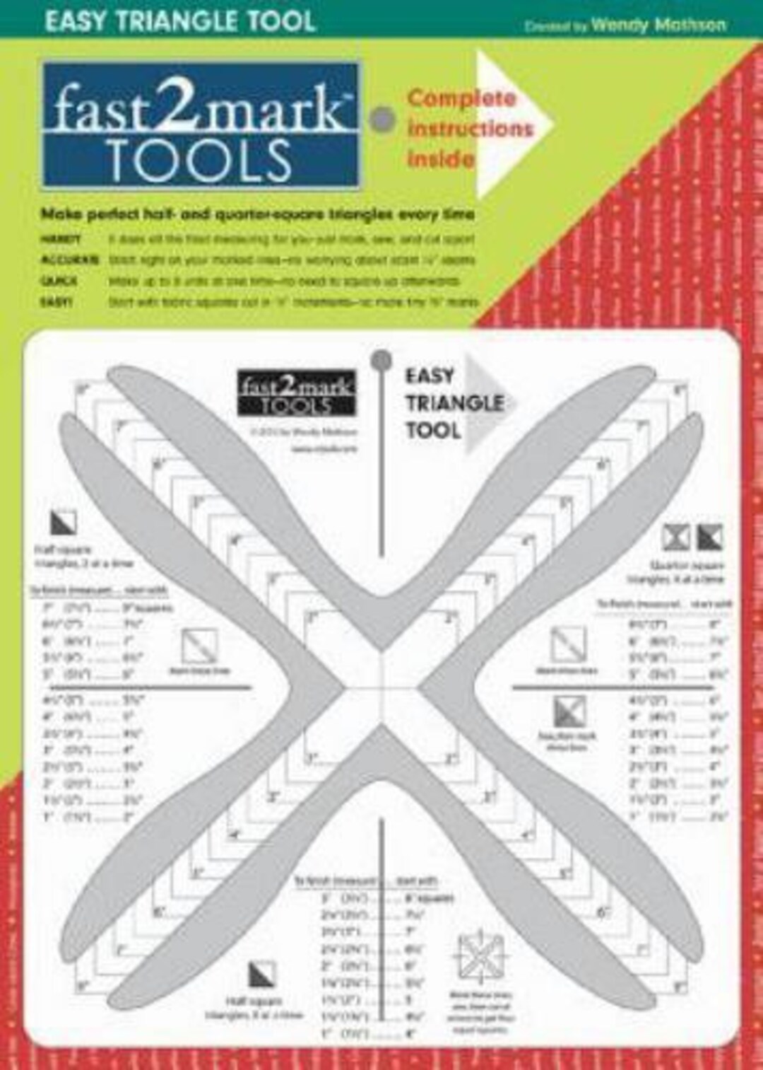 Easy Triangle Tool by Wendy Mathson - Etsy