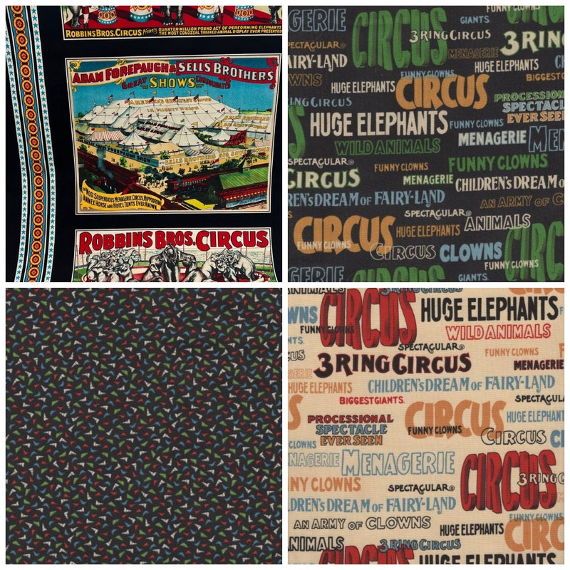Circus Fabric - Etsy