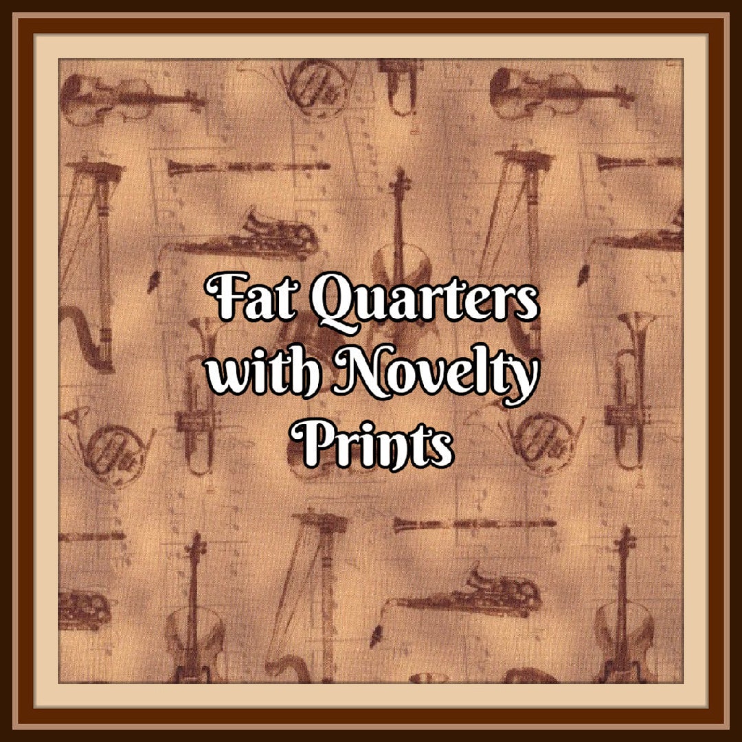 Fat Quarters With Novelty Prints - Etsy