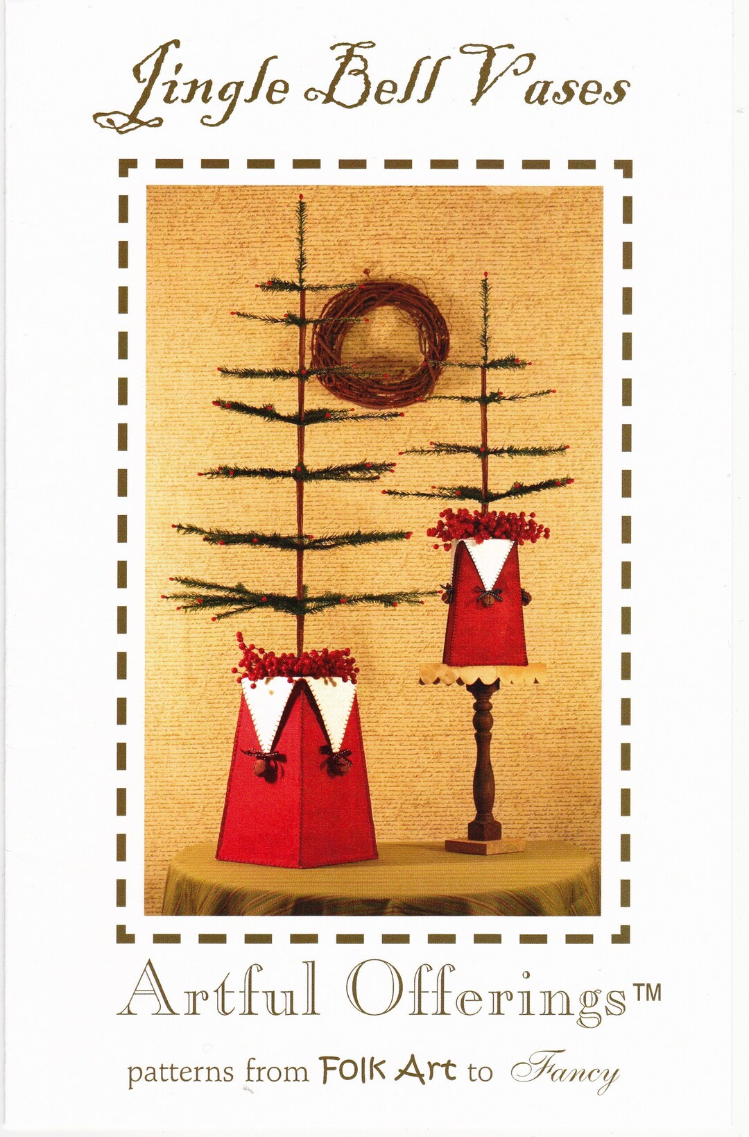 The Jingle Bell Vases Sewing Pattern - Etsy