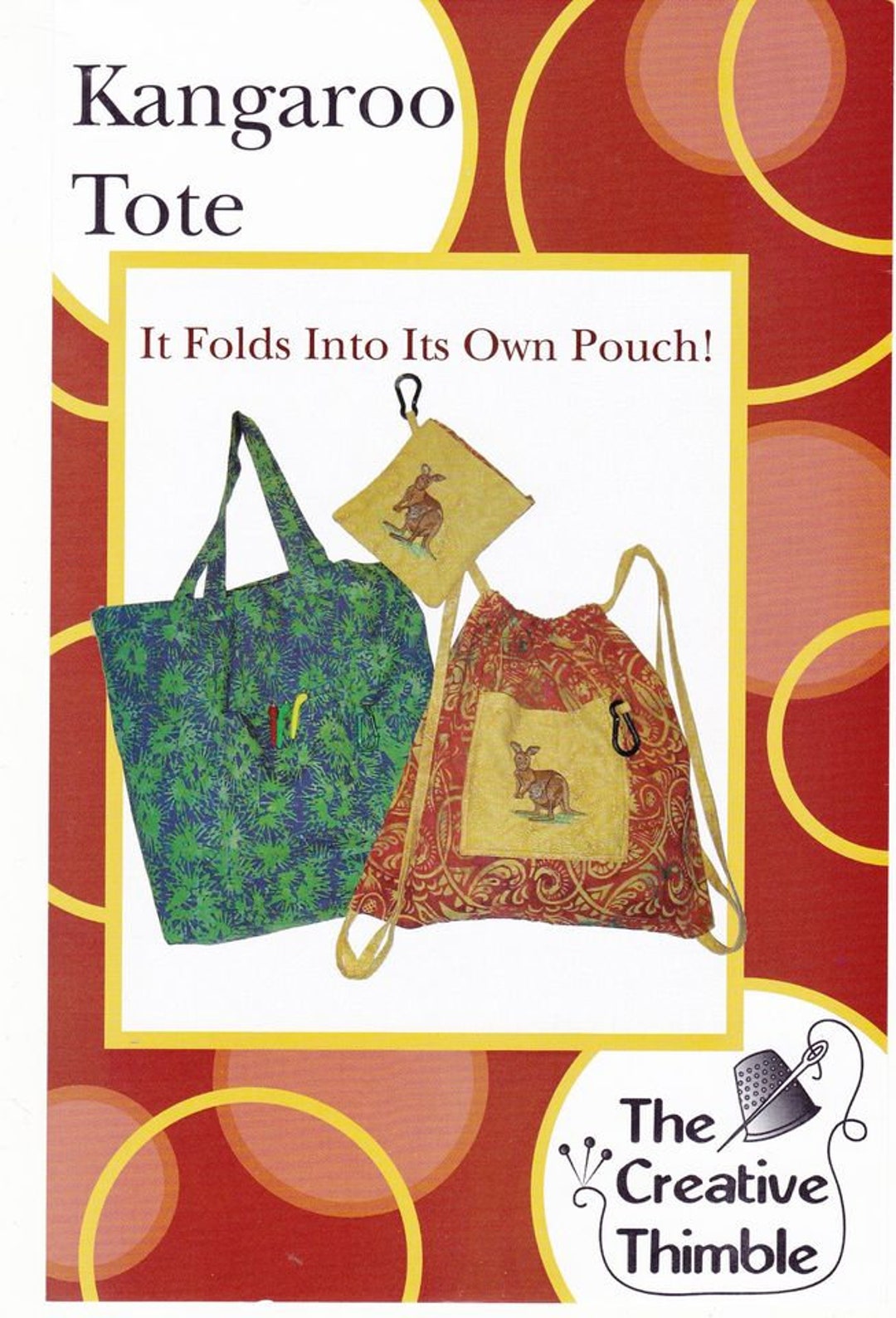 The Kangaroo Tote Sewing Pattern - Etsy