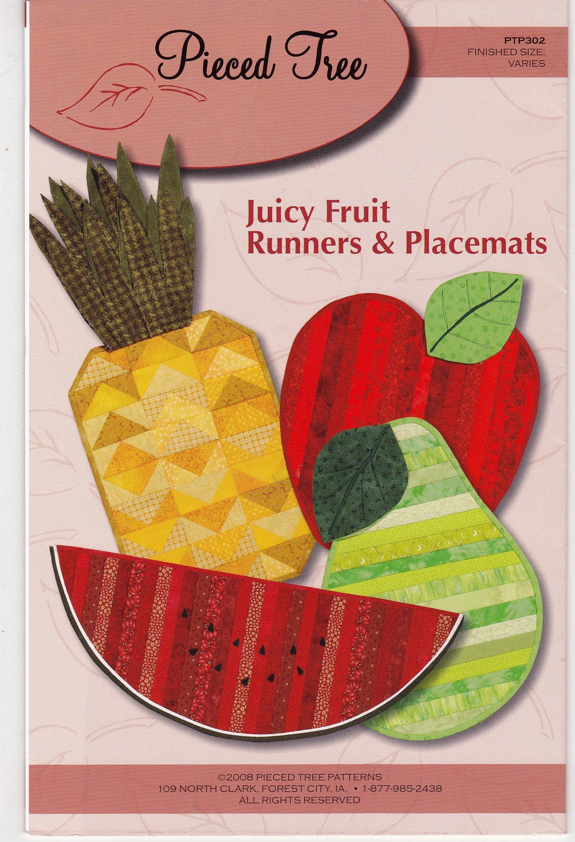 Juicy Fruit Table Runner & Placemats Sewing Pattern - Etsy