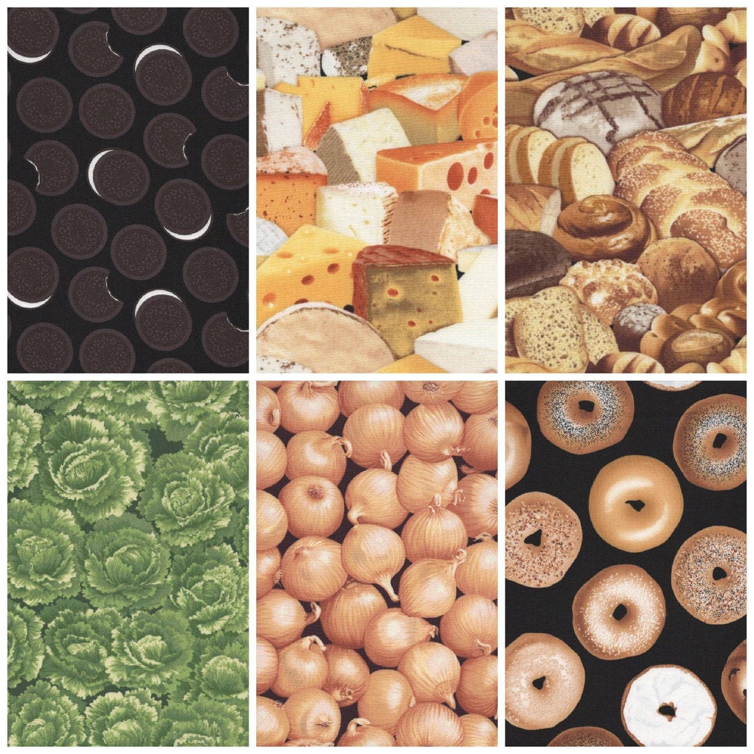 Fabric With Food Prints - Etsy