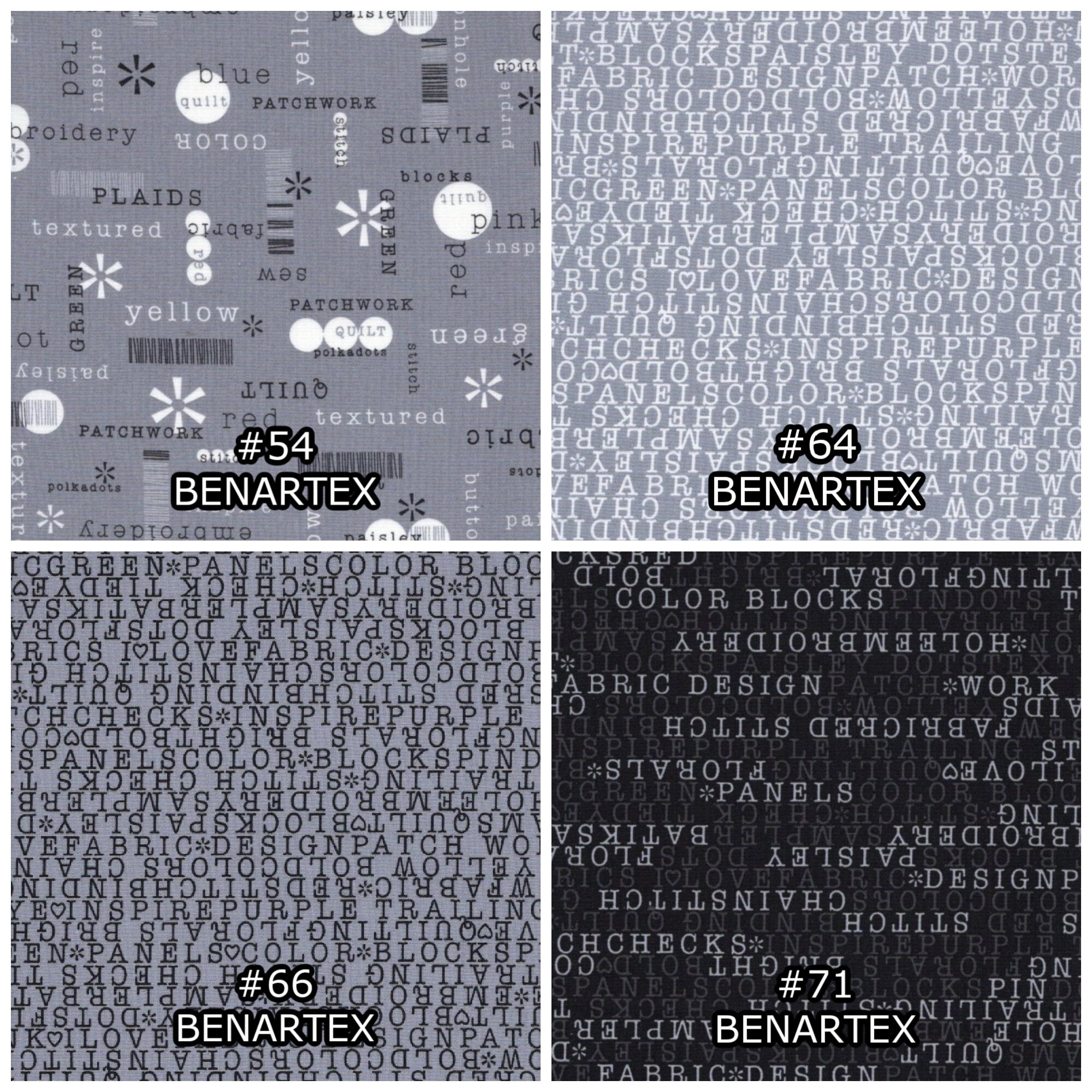 Fat Quarters With Shades of Gray Prints - Etsy