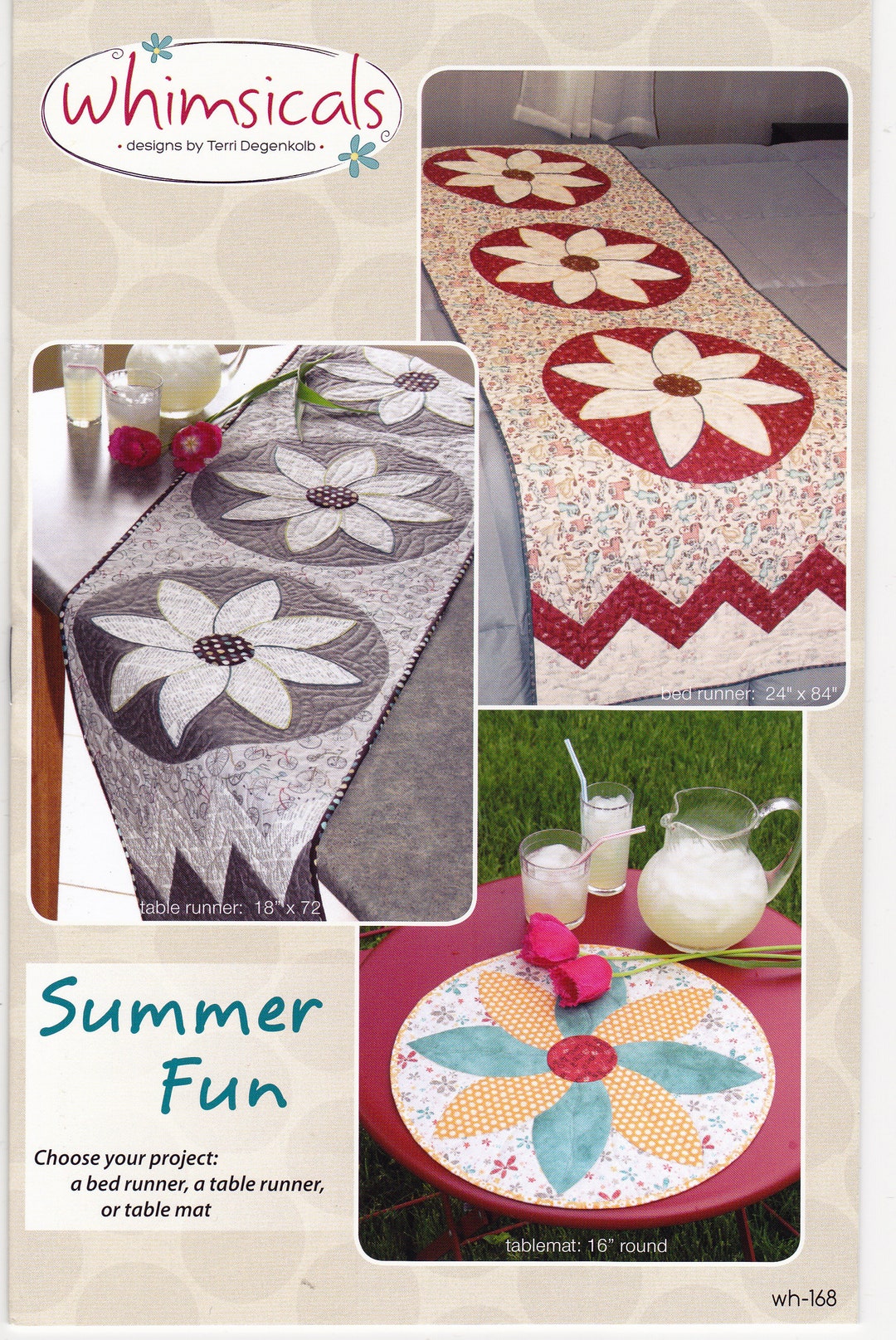 Summer Fun Bed or Table Runner Quilting Pattern - Etsy