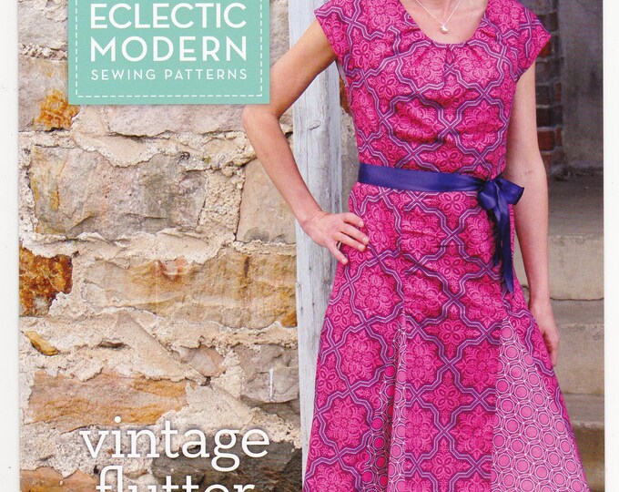 The Vintage Flutter Dress Sewing Pattern - Etsy