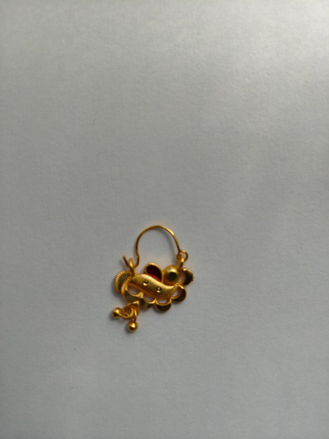 Gold Plated Nose Ring Indian Wedding Small Nath Fashion Jewellery ...