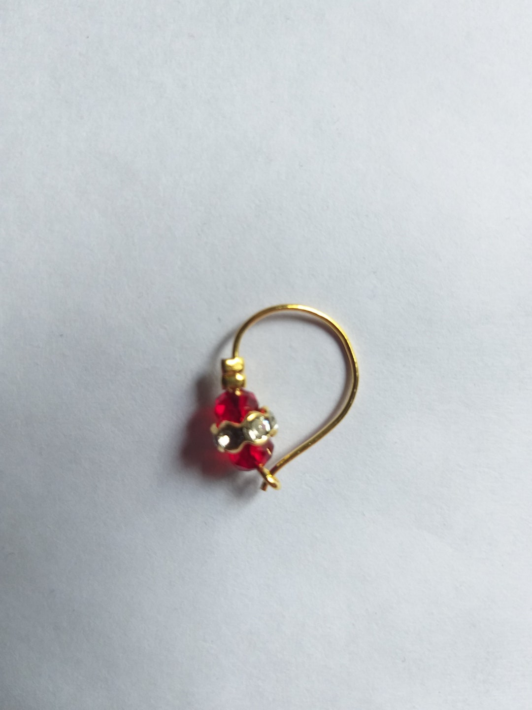 Maharashtrian Indian Beaded Nath Wedding Nose Ring Piercing Traditional ...