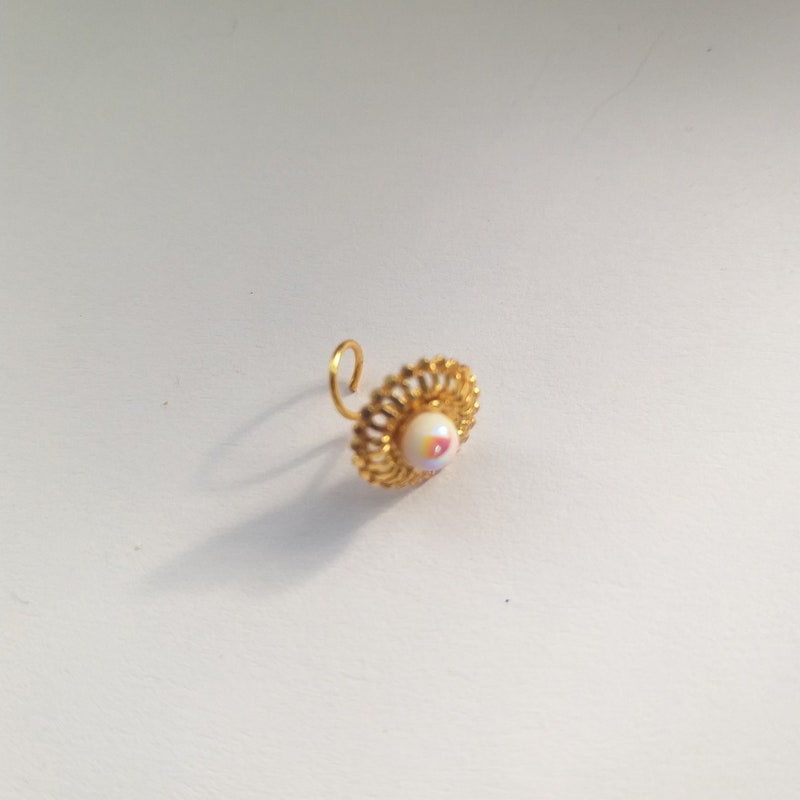 Pearl Nose Ring - Etsy