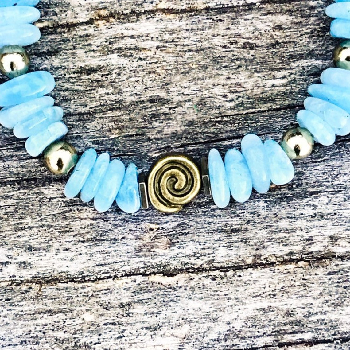 Bracelet en perles turquoise perlé pierres précieuses des - Etsy France