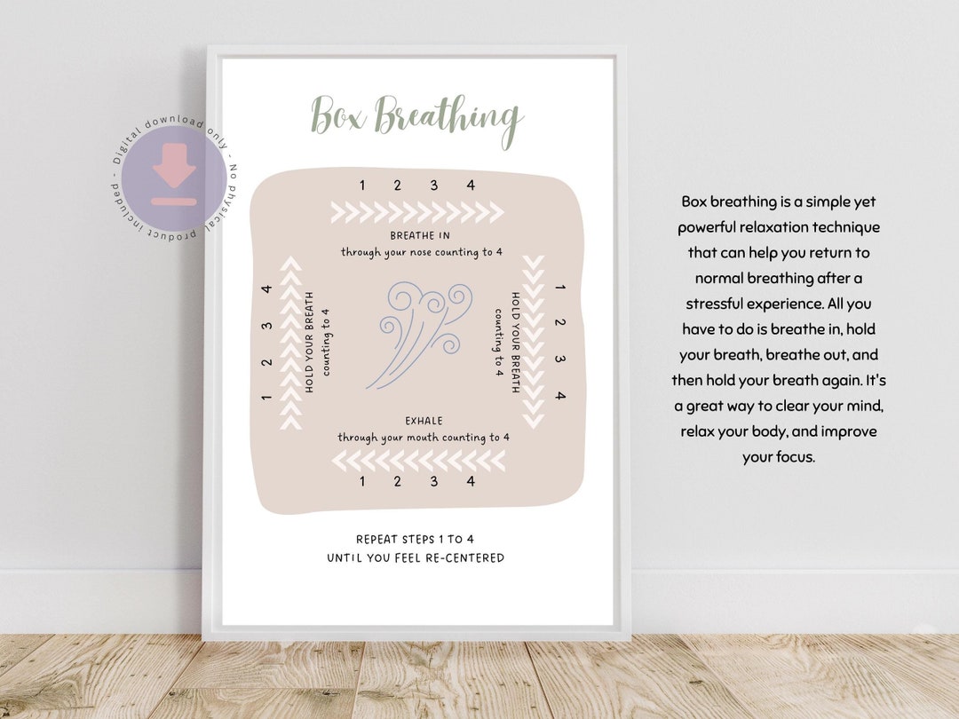 Box Breathing, Breathwork, Grounding Skills, School Counselling, Coping ...