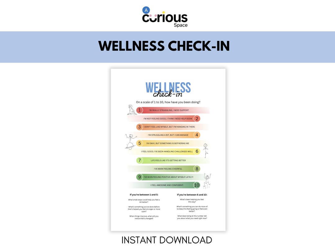Feelings Check-in Chart: Emotions Printable for Kids (PDF Download A4 ...