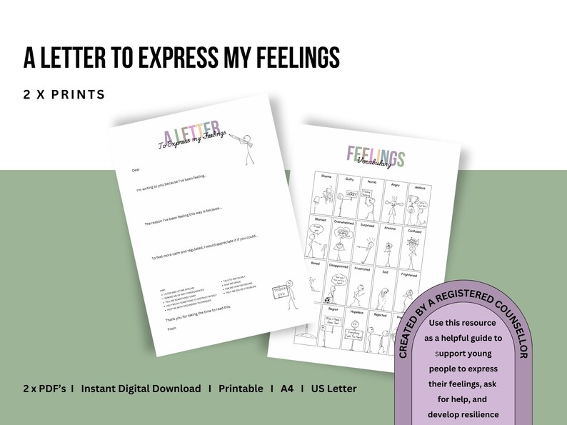A Letter Expressing My Emotions, Exploring Feelings and Emotions ...