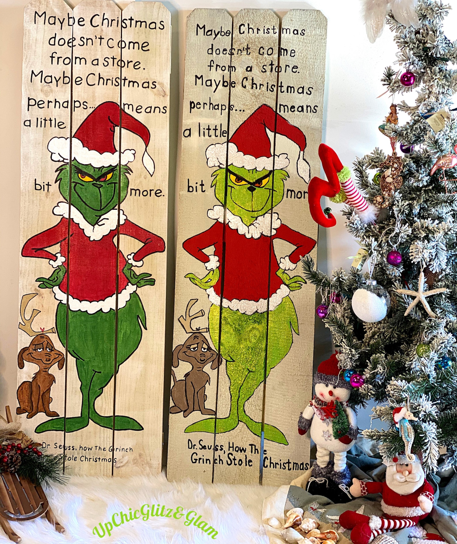 Grinch Sign | Etsy