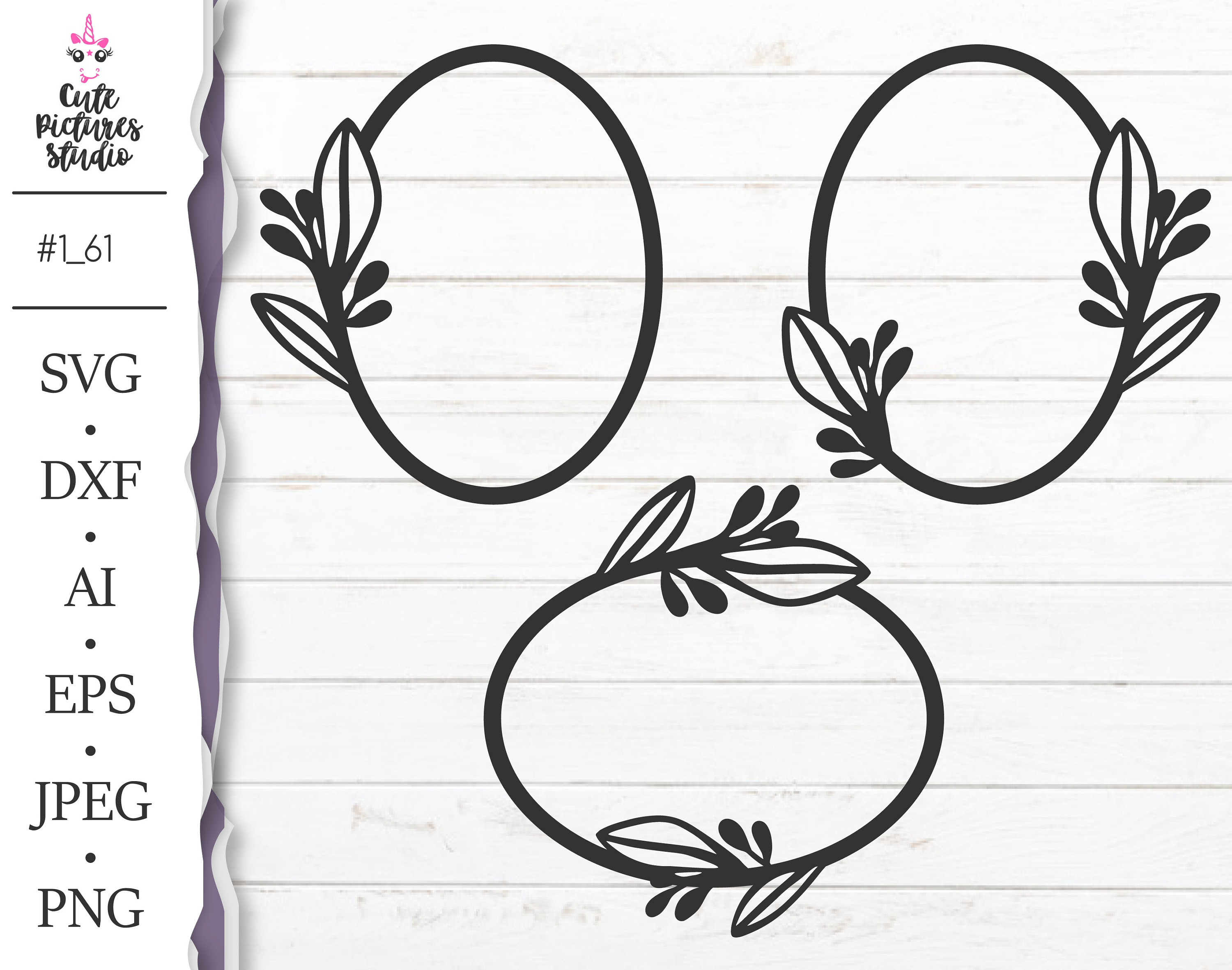 Simple oval frame SVG cut file Cricut Bundle frame SVG png | Etsy
