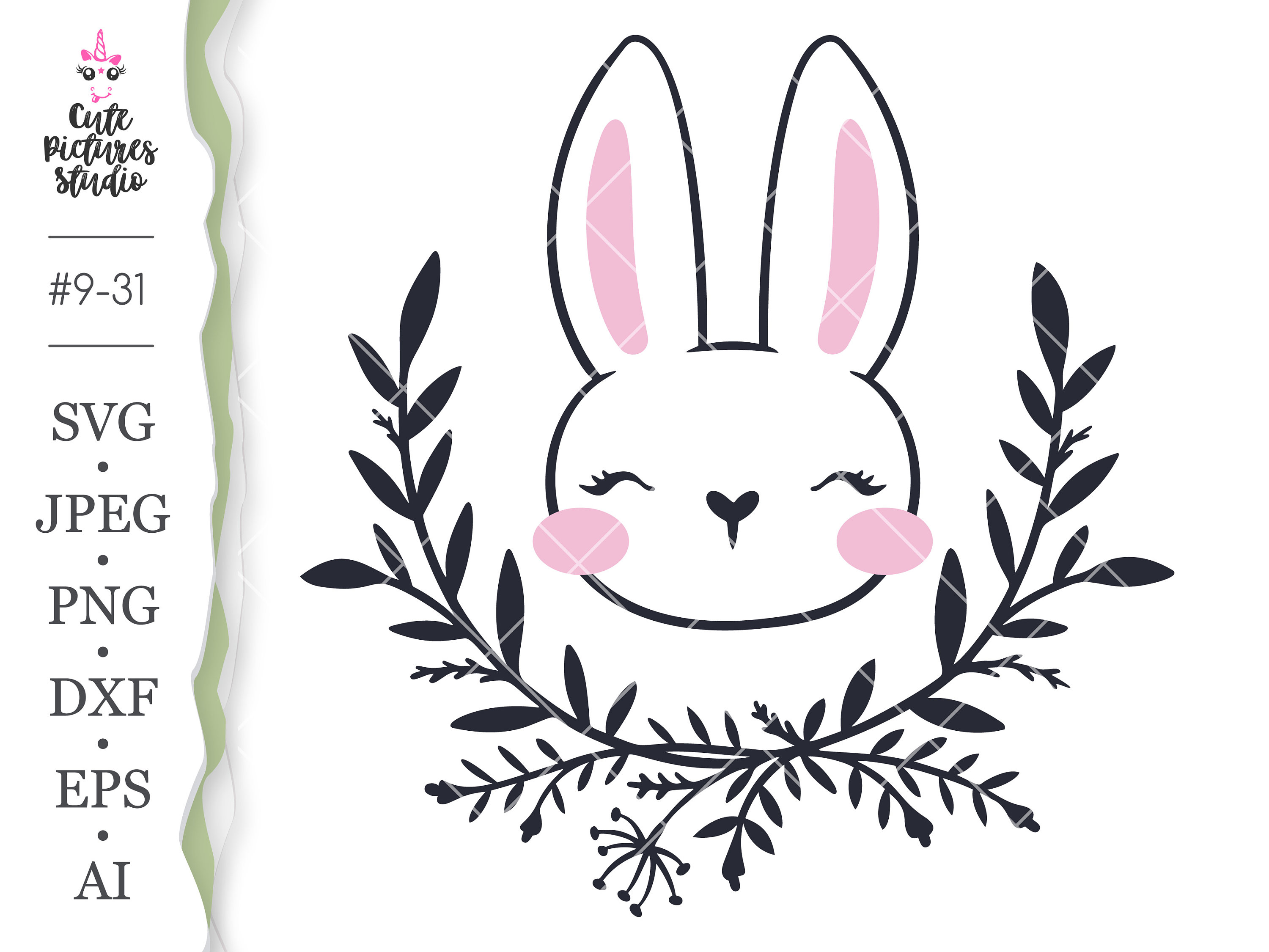 Easter bunny Cricut SVG cut file Easter Bunny svg png Easter | Etsy