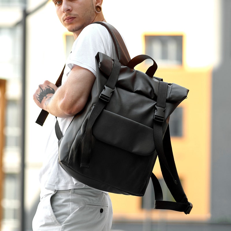 Rolltop Backpack - Etsy