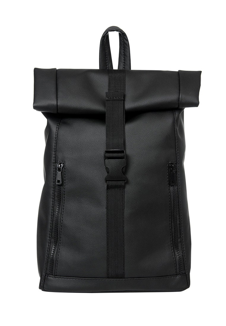 Roll Top Backpack, Woman Roll Top, Eco Leather Roll Top, Backpack for ...