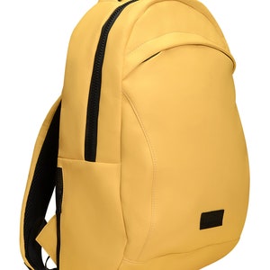 Yellow Backpack, Woman's Backpack, Eco Leather Backpack, Backpack for ...