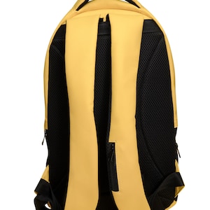 Yellow Backpack, Woman's Backpack, Eco Leather Backpack, Backpack for ...