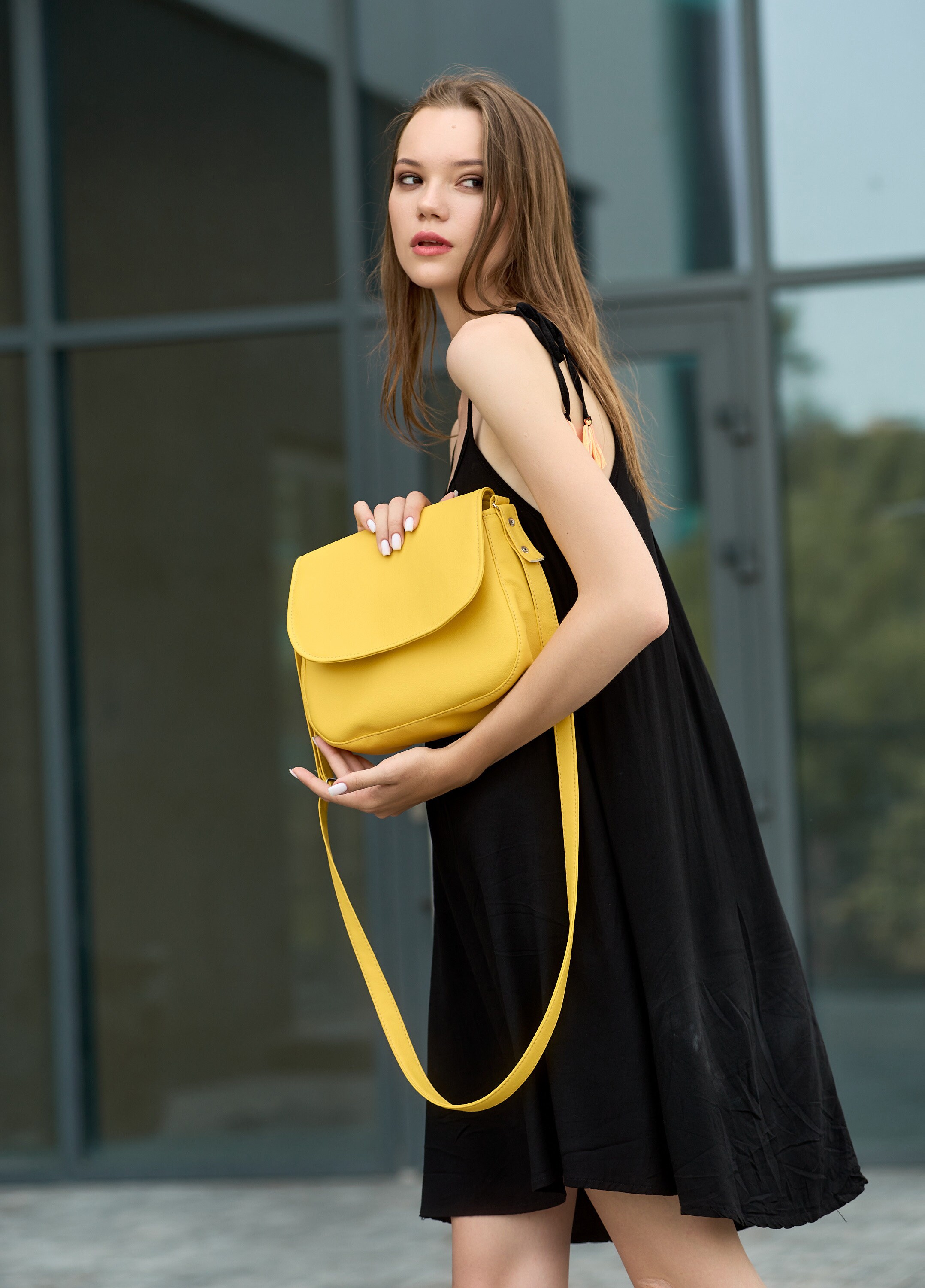 Yellow Woman Bag, Yellow Bag for Woman, Girls Bag, Woman Bag Crossbody ...