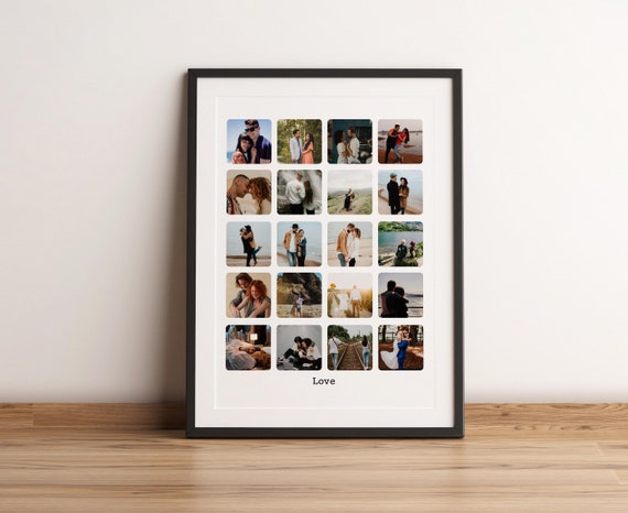 Collage With Personalized Photos. Family Photo Print Photo - Etsy
