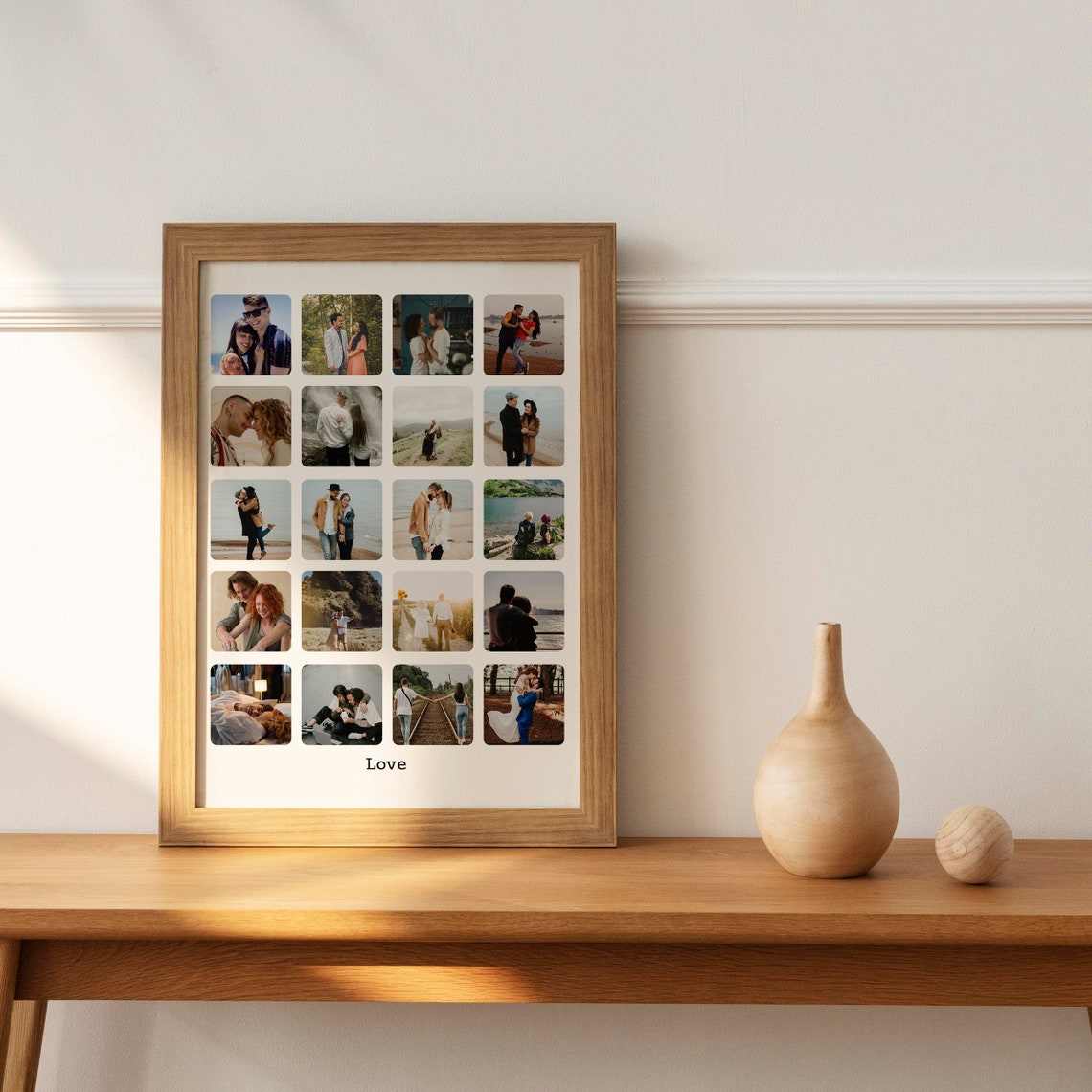 Collage With Personalized Photos. Family Photo Print Photo - Etsy
