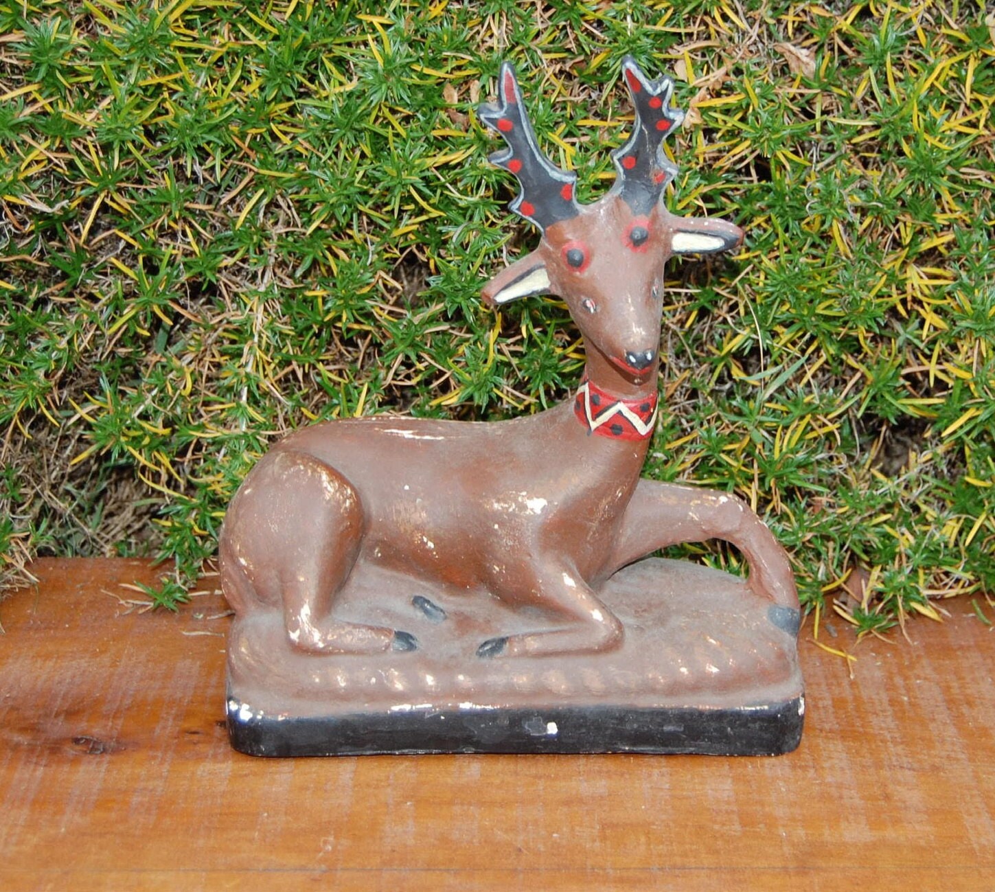 Pair of Vintage Late 1800s, Early 1900s Chalkware Deer - Etsy