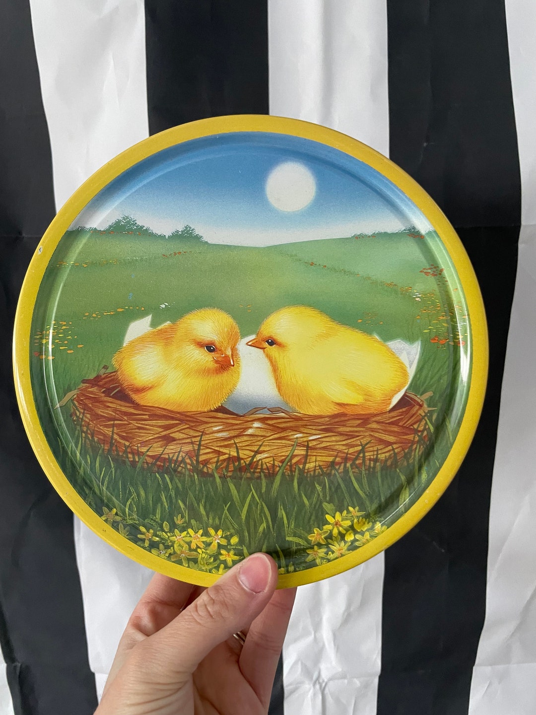Vintage Dansk Denmark Baby Chicks Easter Tin - Etsy