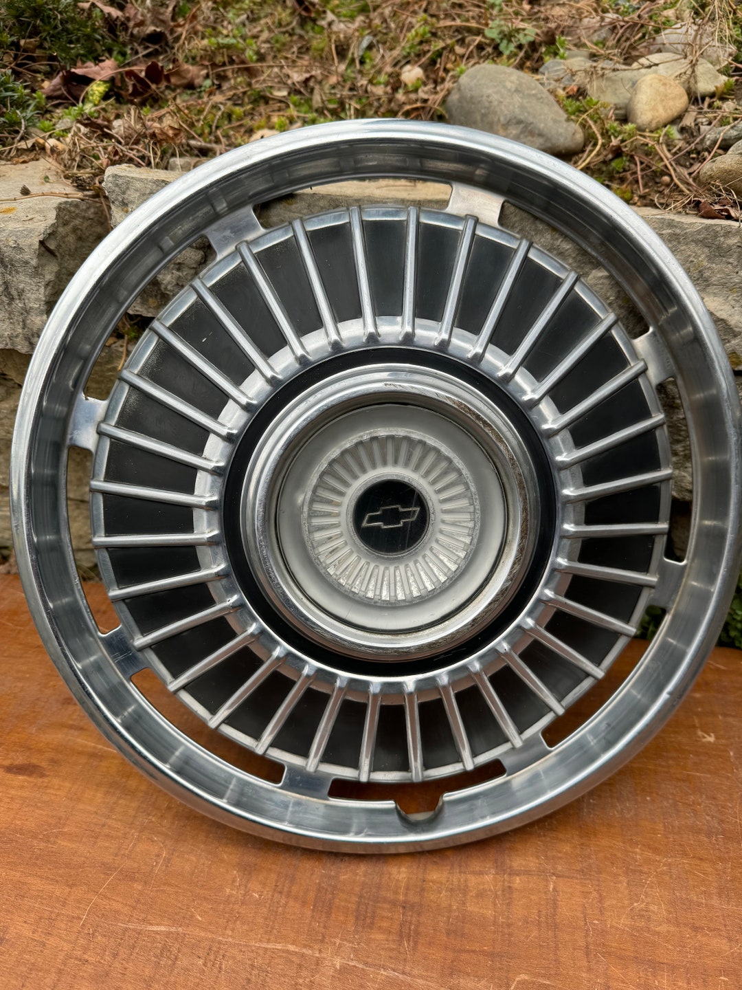 Vintage Set of 2 1960s Chevy Hubcaps - Etsy