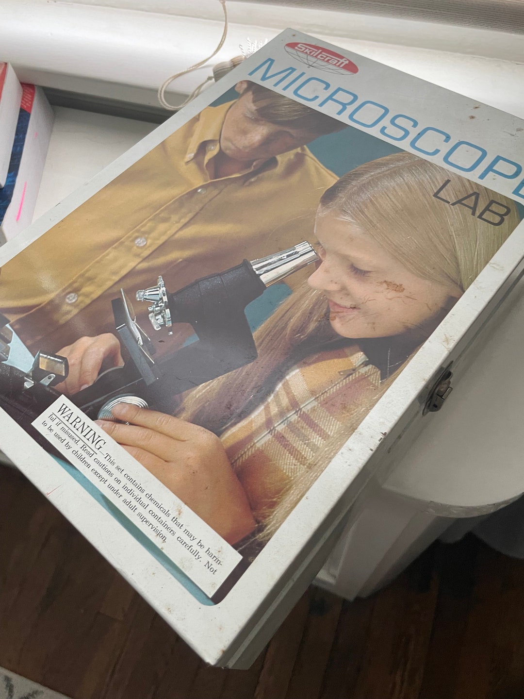 Vintage Skil Craft Microscope Lab With Steel Box, 450 Power Metal ...