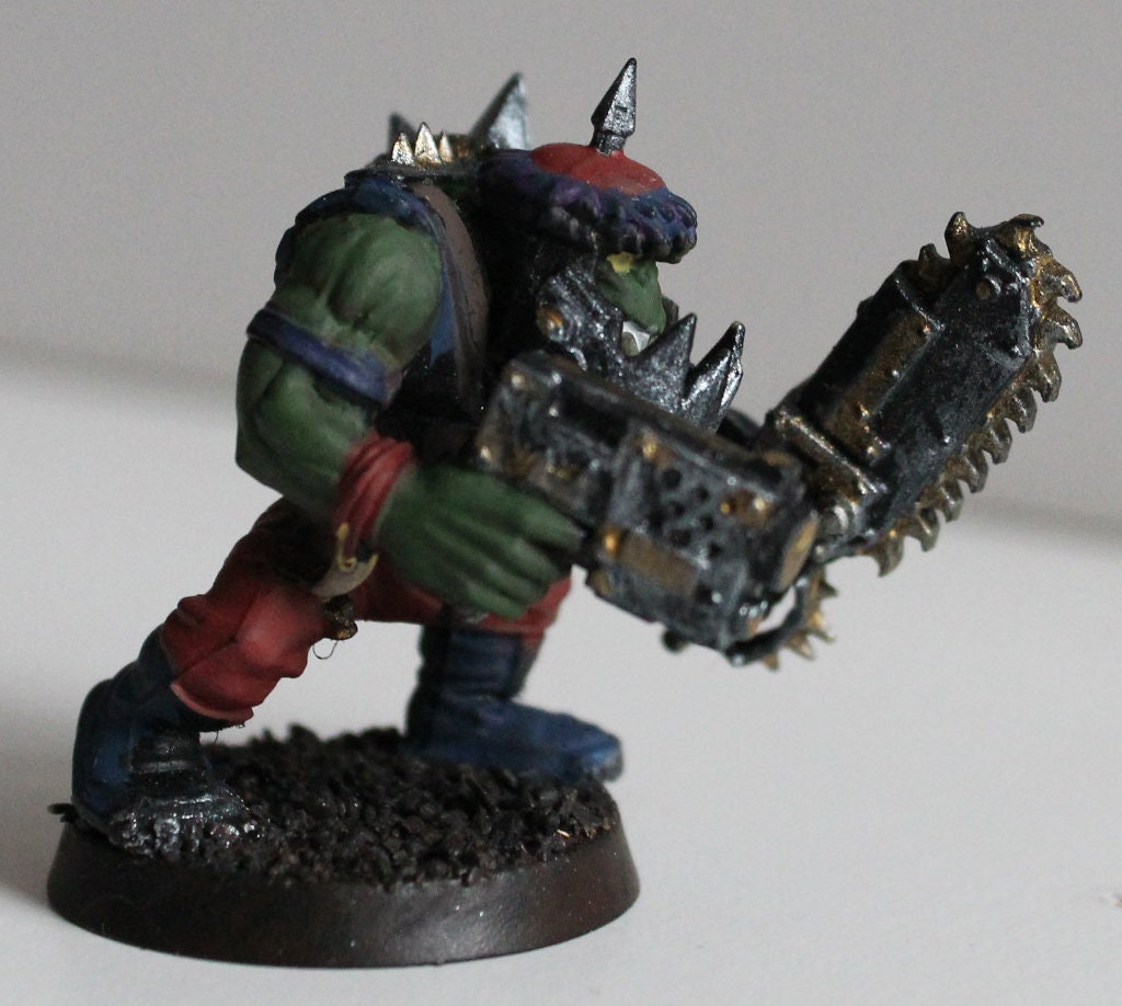 Miniature of an Ork With Bolter for Warhammer 40000 - Etsy Hong Kong