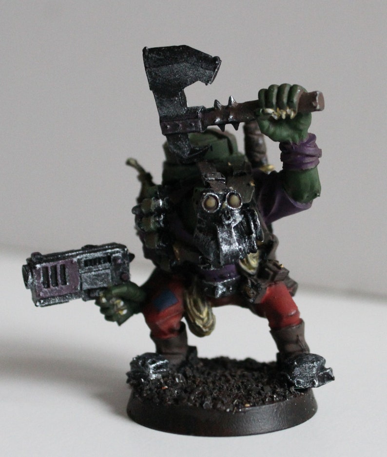 Ork Commandos With Gas Mask, Axe and Bolter Warhammer 40000 - Etsy