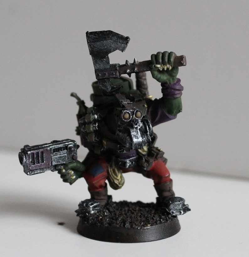 Ork Commandos With Gas Mask, Axe and Bolter Warhammer 40000 - Etsy