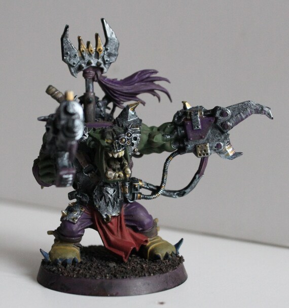 Ork Warboss avec pince et bolter warhammer 40000 40k | Etsy France